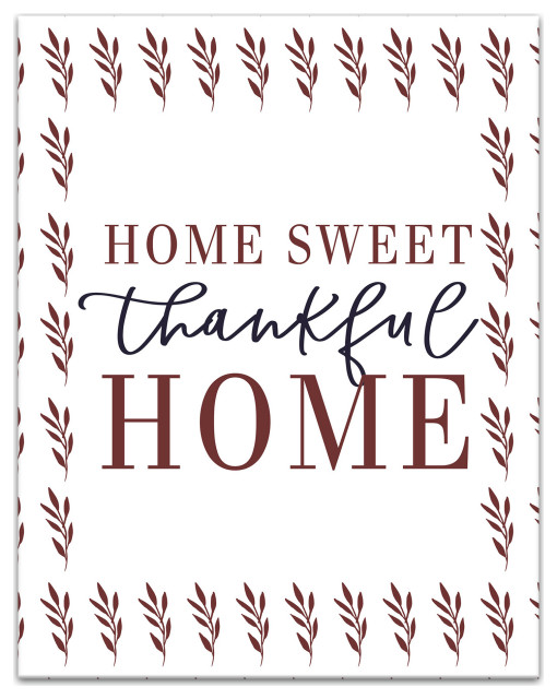 Home Sweet Thankful Home Wall Art, 11x14 - Contemporary - Prints And ...