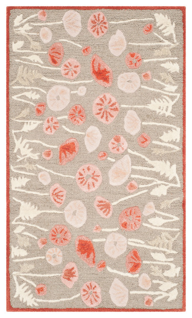 Safavieh Martha Stewart Poppy Glossary Rug, Cayenne Red, 9'x12 ...