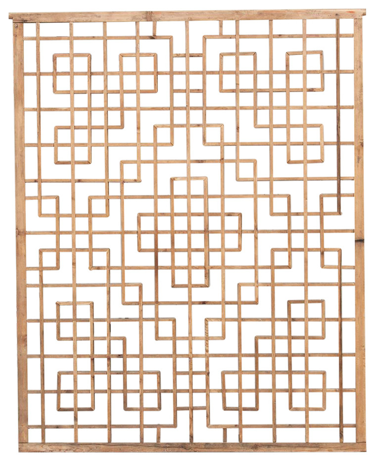 Original Chinese Lattice Window Panel - Eclectic - Wall Panels - by De ...