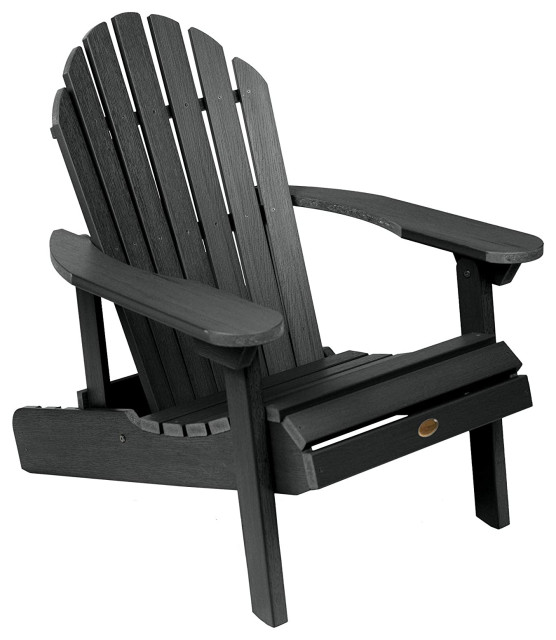 Classic Adirondack Chair, Folding Design With Slanted Seat & Slatted ...