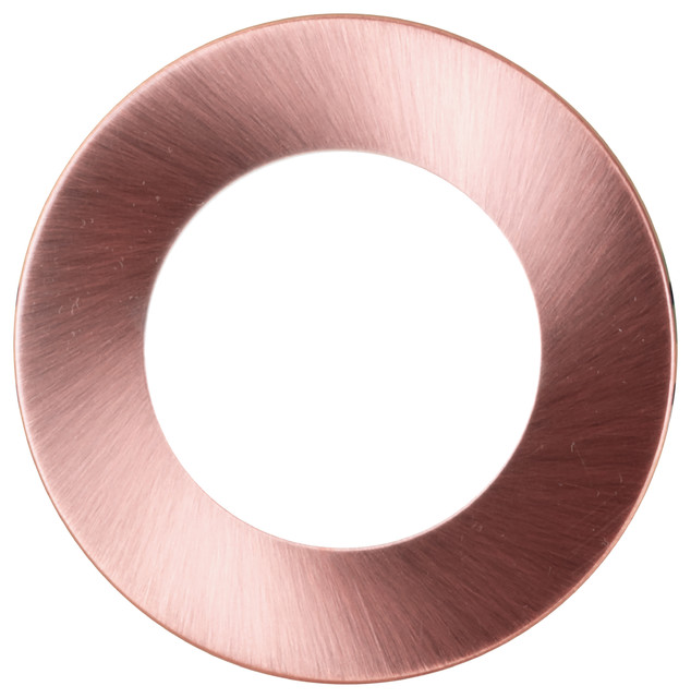 Round Aged Copper Faceplate for NICOR DLE4 Series Downlights, 4 ...