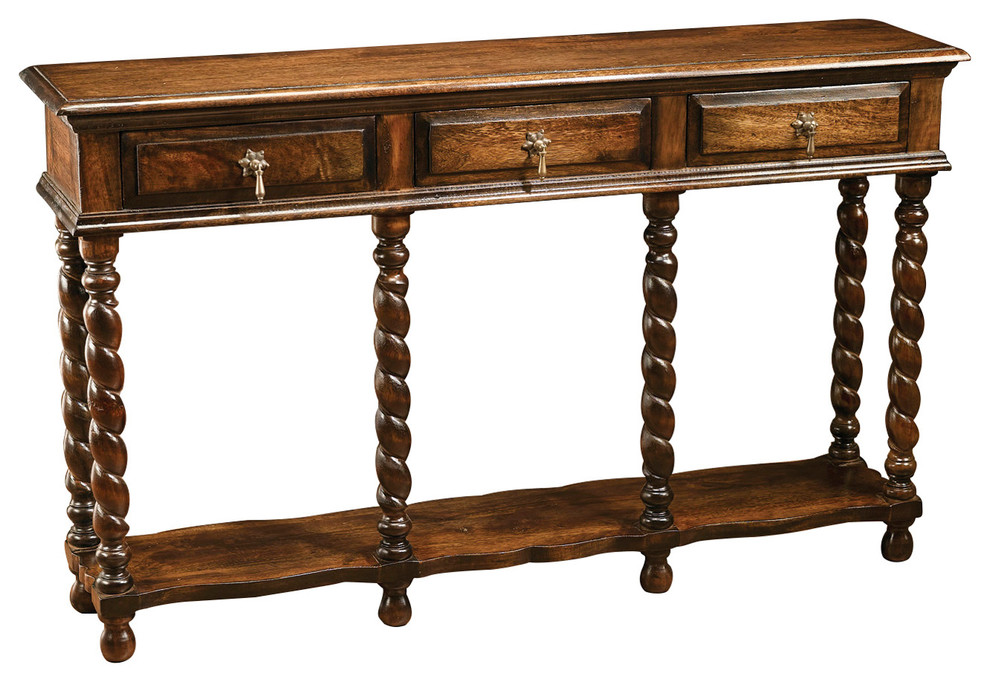 3 Drawer Console Table - Traditional - Console Tables - by Orchard ...
