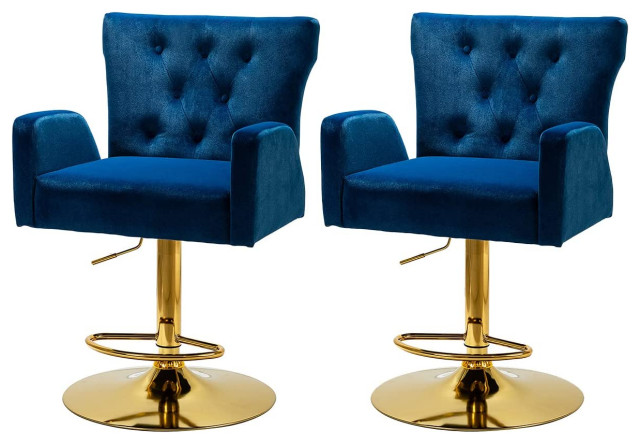 Adjustable Height 360° Swivel Bar Stool - Contemporary - Bar Stools And ...