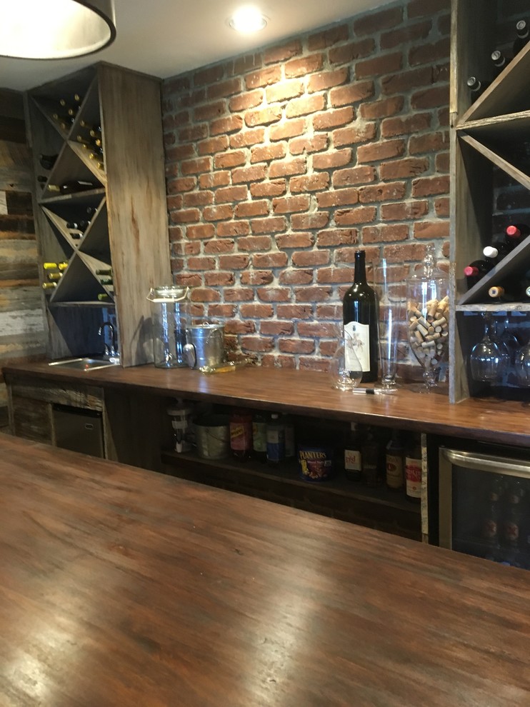 Rustic Basement Man Cave - Rustic - Other - by Kaleidoscope-Studio of ...