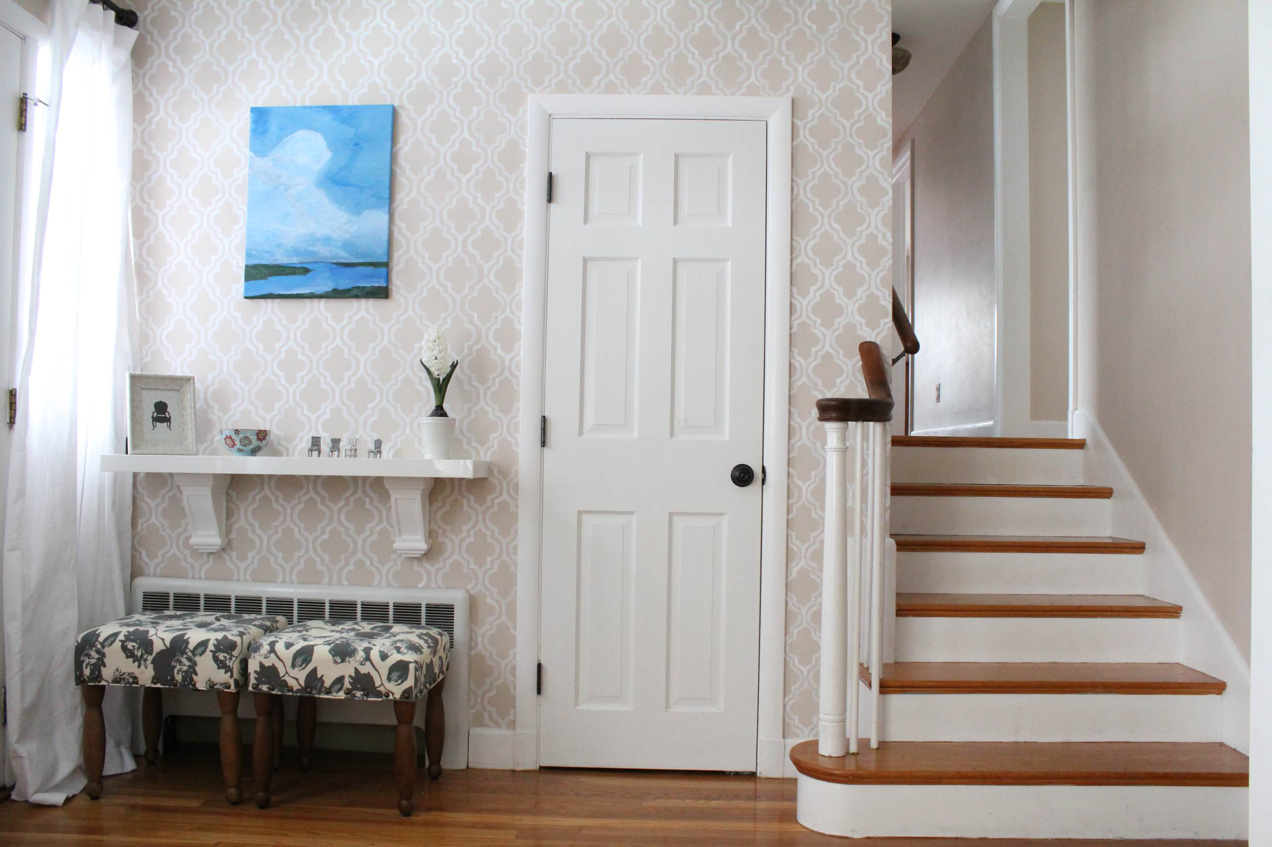 Get a Wallpaper Look With a Hand Painted Touch
