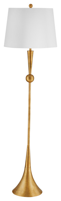 Gold Floor Lamp - Gold Leaf - Traditional - Floor Lamps - by BASSETT ...
