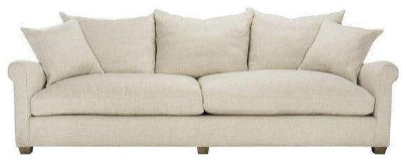 Judah Natural Linen Sofa - Transitional - Sofas - by Rustic Home ...