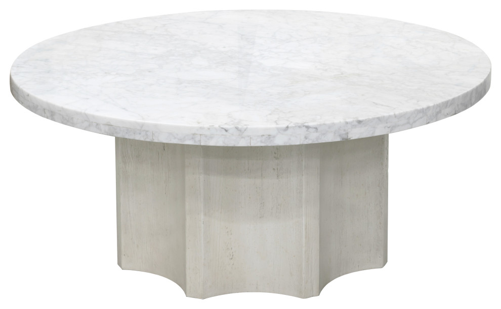 40" Round Cocktail Table with Marble Top by Pulaski Furniture ...