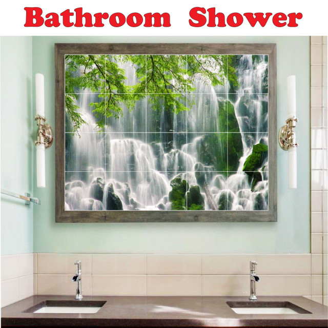 Farm Ceramic Tile Wall Mural HZ500576, 32" Wide x 32" High - Farmhouse ...