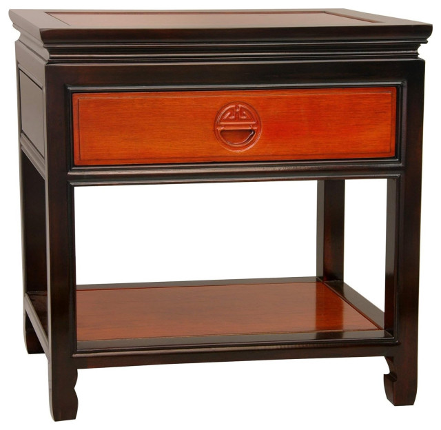 Elegant End Table with Storage Drawer, Shelf, and Classic Shou ...