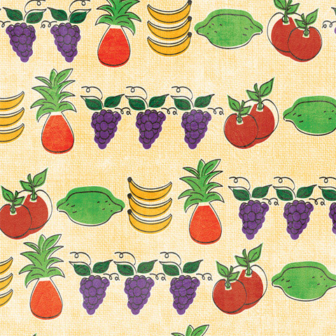 Bright Fruits Shelf Paper Drawer Liner, 120''x24'' roll - Contemporary ...
