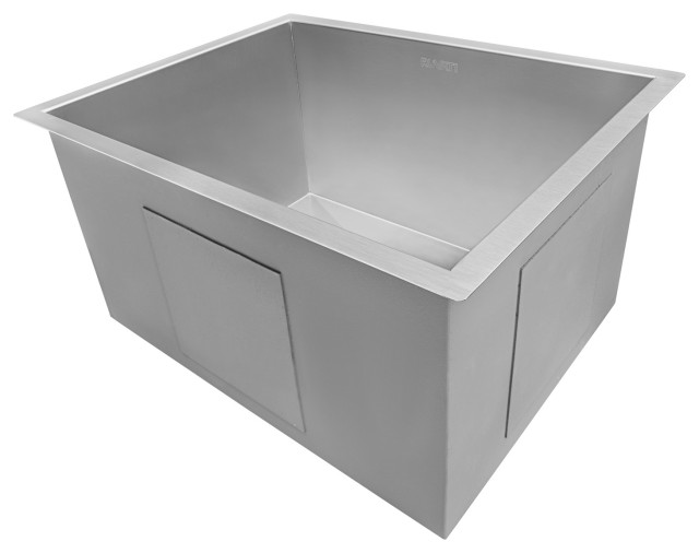 24-inch Deep Laundry Utility Sink Undermount 16 Gauge Stainless Steel ...