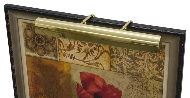 Traditional 24" Polished Brass Picture Light - Contemporary - Display ...