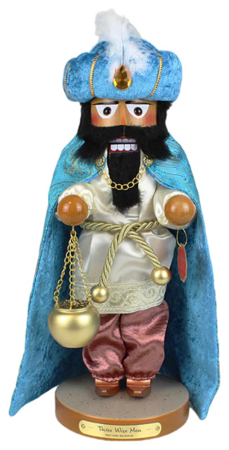 Steinbach Wooden German Big Nutcracker, Three Wise Men Balthasar, 16 ...