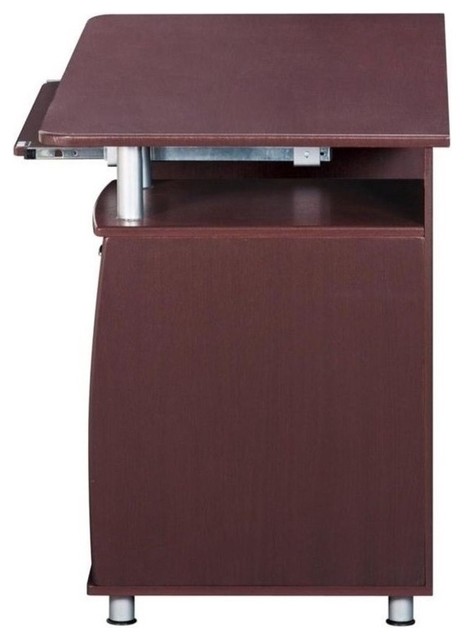 Pemberly Row 48" Transitional Wood Super Storage Computer Desk in ...