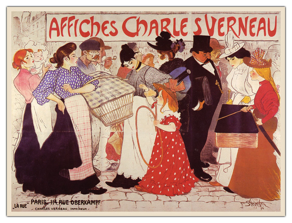 'Affiches Charles Verneau' Canvas Art - Traditional - Prints And ...