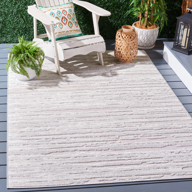 Safavieh Cabana Collection CBN506 Indoor-Outdoor Rug, 6'7" Square ...