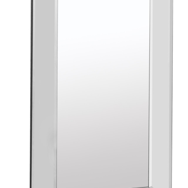 Clear Rectangle Full Length Hanging Glass Mirror - Contemporary - Wall ...