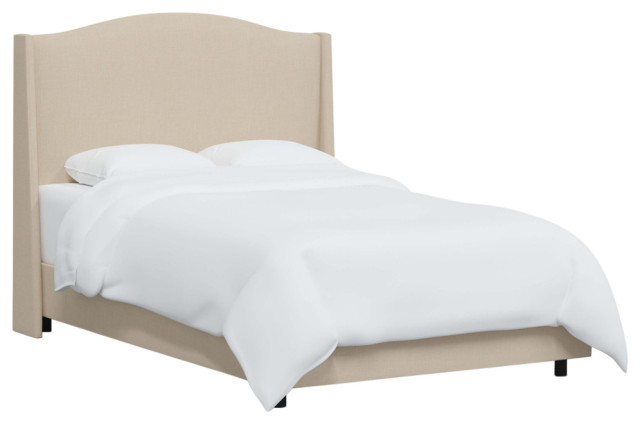 Camelback Wingback Bed, Queen - Transitional - Platform Beds - by ... Camelback Wingback Bed, Queen - Transitional - Platform Beds - by ...