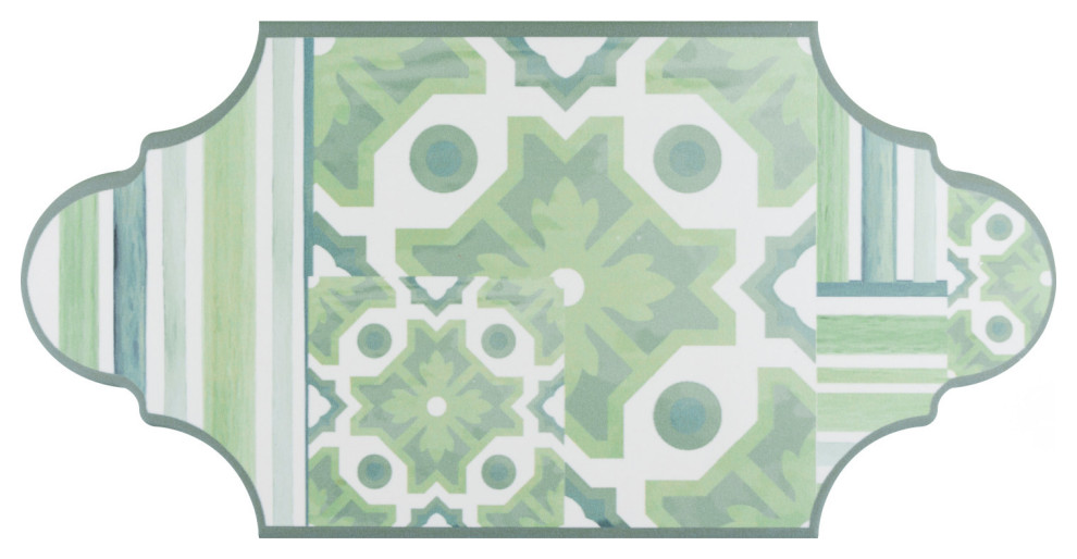 Royal Garden Provenzal Green Porcelain Floor and Wall Tile ...