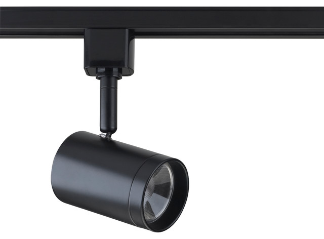 1 Light, LED, 12W Track Head, Small Cylinder, Black, 36 Deg. Beam ...