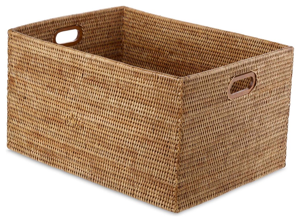 Liana Storage Basket - Tropical - Baskets - by DESIGN IDEAS | Houzz