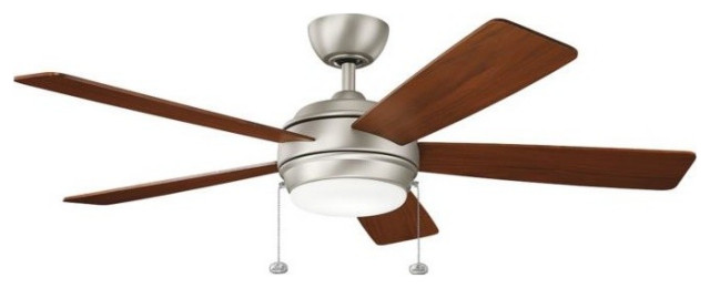 Kichler Lighting 330174NI Starkk - Ceiling Fan with Light Kit - 13.75 ...