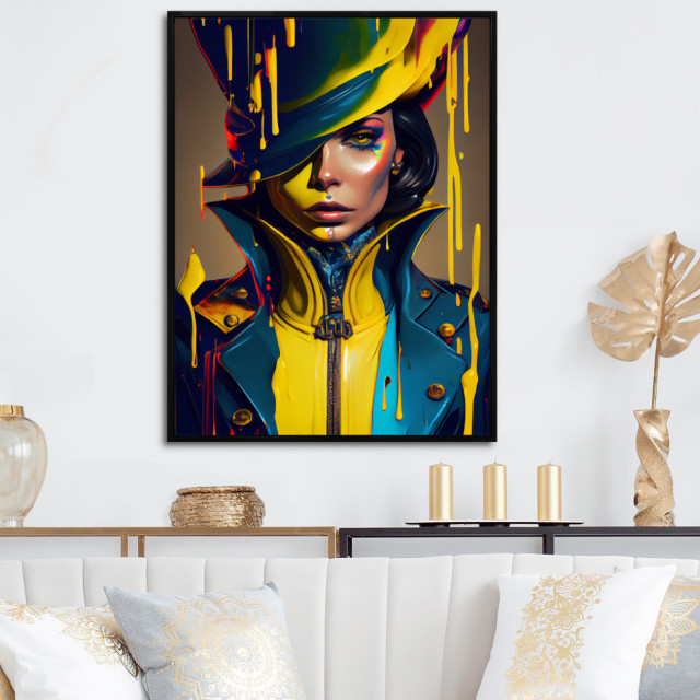 Female Criminal Mastermind II Framed Canvas, 30x40 - Contemporary ...