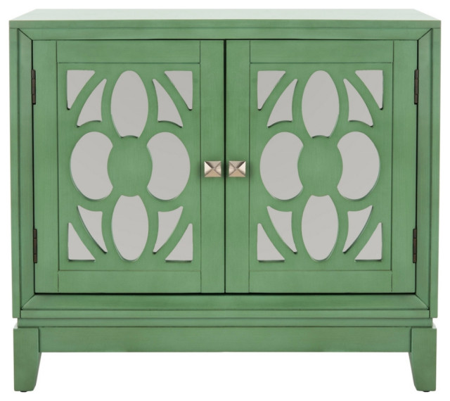 Kay 2 Door Chest Turquoise/ Mirror - Contemporary - Accent Chests And ...