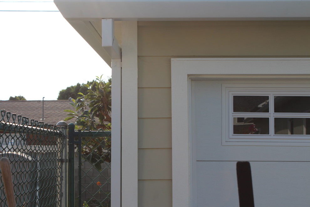 Satin White Aluminum Rain Gutter System in Mar Vista California ...