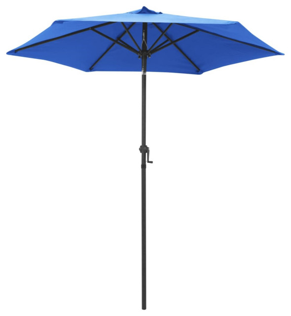 vidaXL Parasol Blue 78.7"x88.2" Aluminum - Contemporary - Outdoor ...