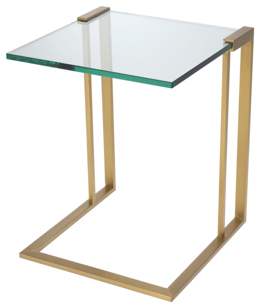 Brass Square Side Table | Eichholtz Perry - Contemporary - Side Tables ...