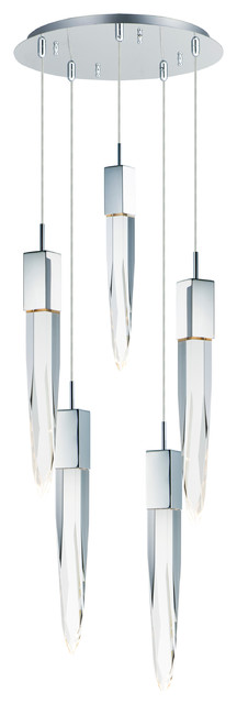 Quartz LED 5-Light Pendant - Transitional - Pendant Lighting - by ...