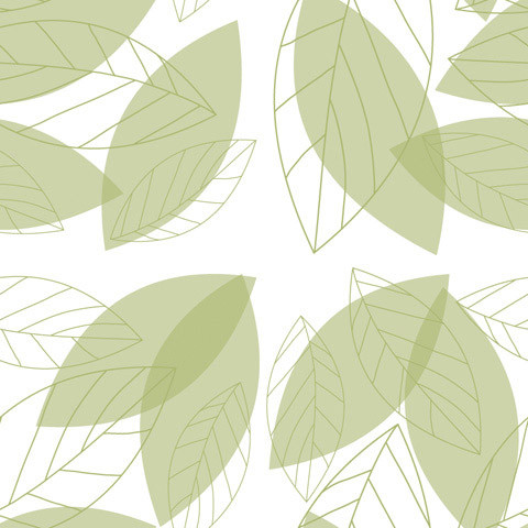 Simple Green Leaves Shelf Paper Drawer Liner - Contemporary - Drawer ...