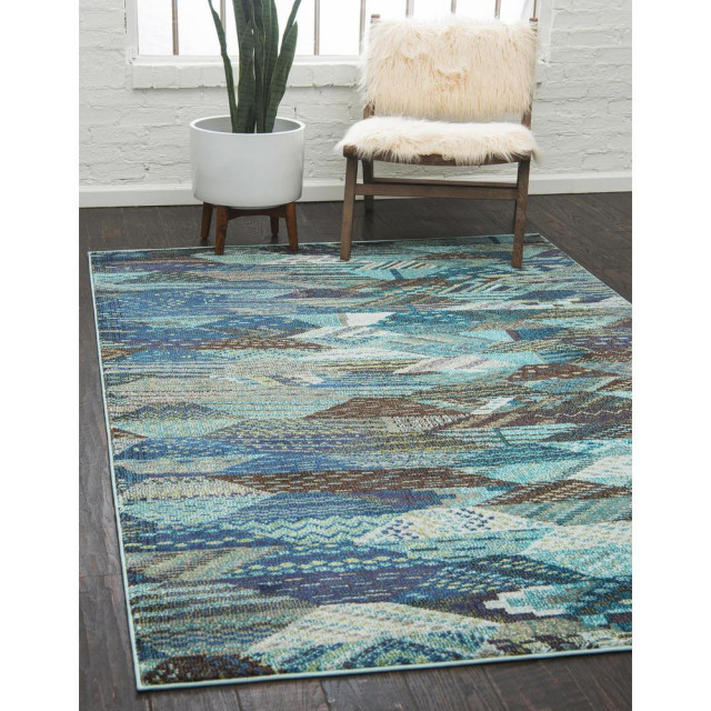 Unique Loom Rainier Sedona Rug, 5'x8' - Contemporary - Area Rugs - by ...