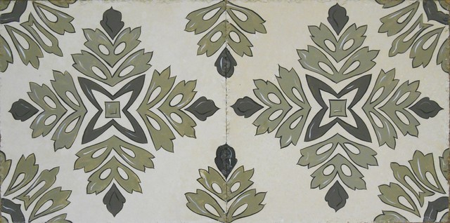12"x24" Embellished Filigree Tile, Set of 2 - Contemporary - Tile ...