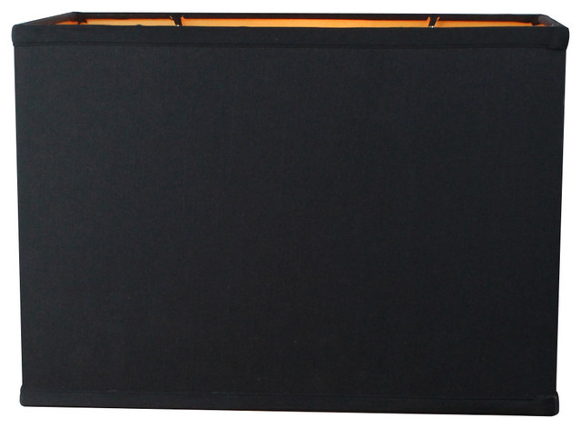 Black Rectangular Drum Hardback Lampshade (14x8) (14x8) x 10 ...
