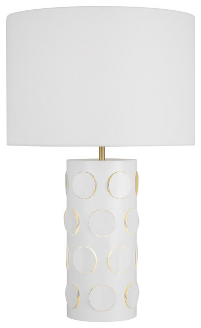 Kate Spade Dottie 1-Light Table Lamp KST1022BBS1, Burnished Brass ...