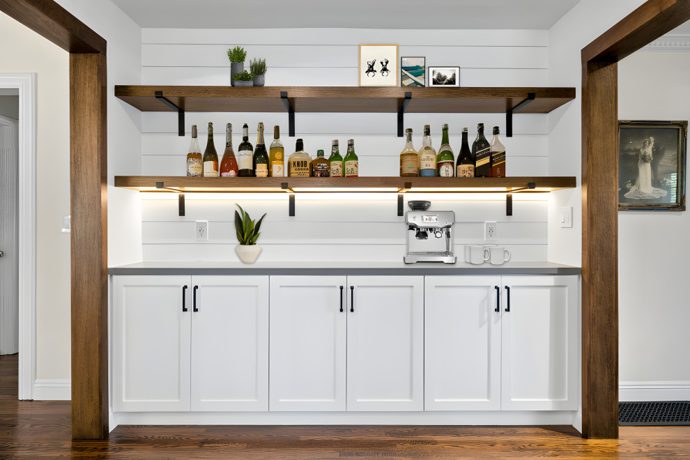 Kitchen and Dining Redesign and Remodel - Modern - Home Bar - New York ...