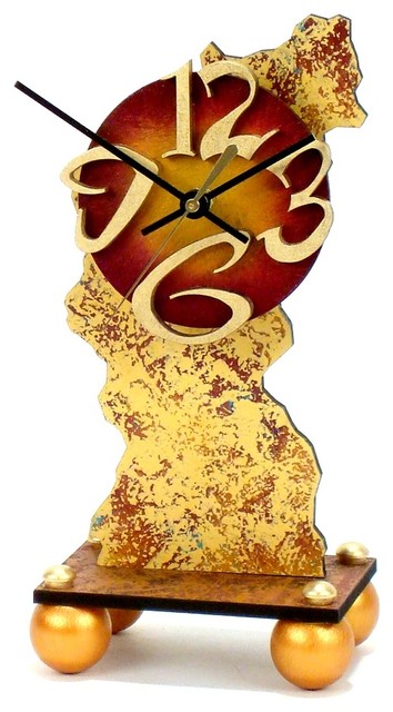 Desk 2 Table Clock - Contemporary - Desk And Mantel Clocks - by david ...