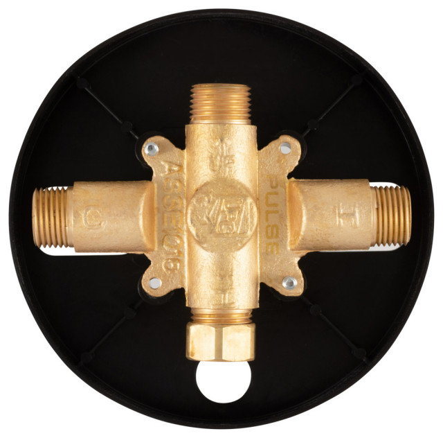 Pulse Showerspas 3001-Riv-Pb-Mb Tru-Temp Mixing Valve - Contemporary ...