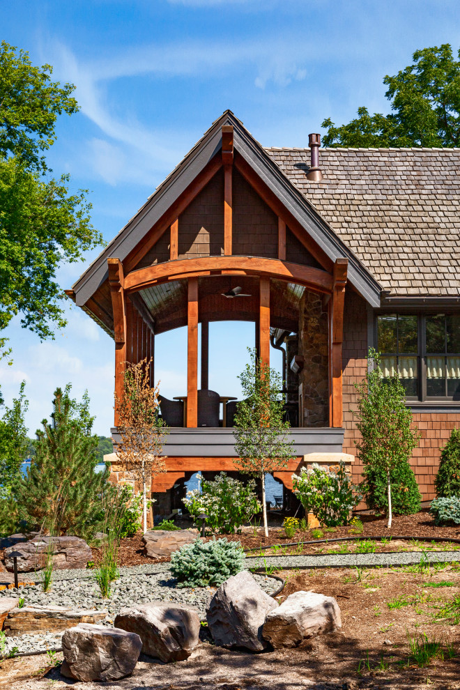 Orono Lakeside Luxury Living - Rustic - Exterior - Minneapolis - by ...