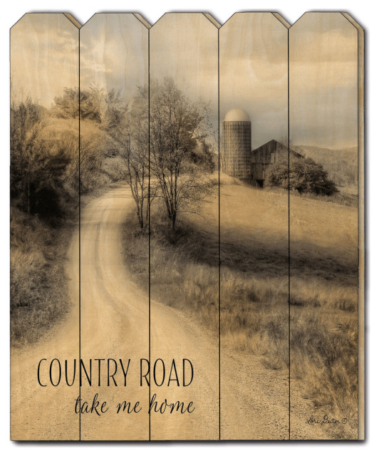 Country Road Take Me Home Unframed Print Wall Art - Farmhouse - Prints ...