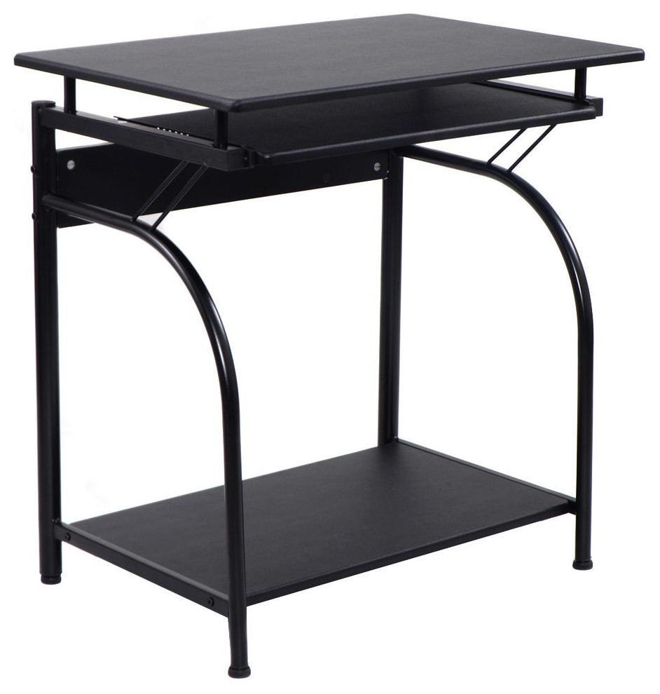 Modern Black Computer Desk Home Office Furniture - Transitional - Desks ...