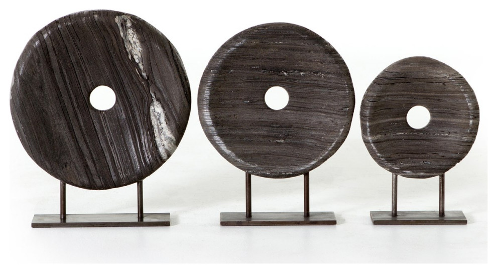 Linden Round Sculptures-Set of 3 - Contemporary - Artwork - by Four ...