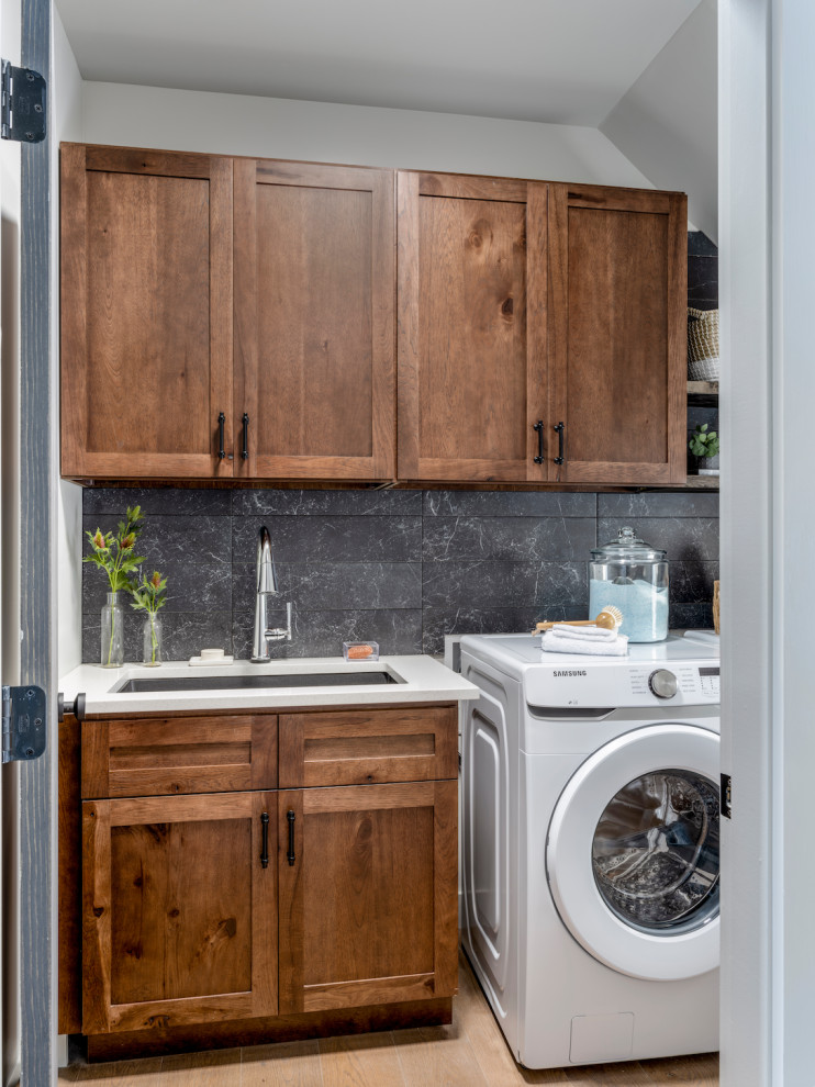 SPRING HILL HICKORY CUSTOM STOCK SHAKER CABINETS - Laundry Room - Other ...