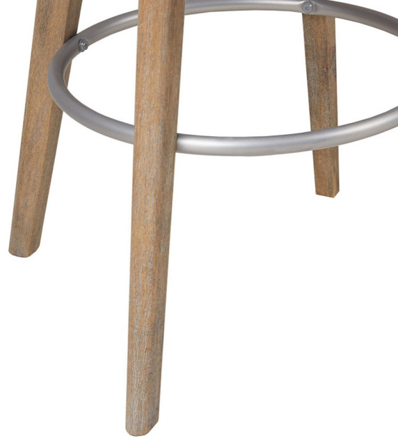 Madison Park Pearce Swivel Upholstered Counter Stool, 30" Bar Stool ...