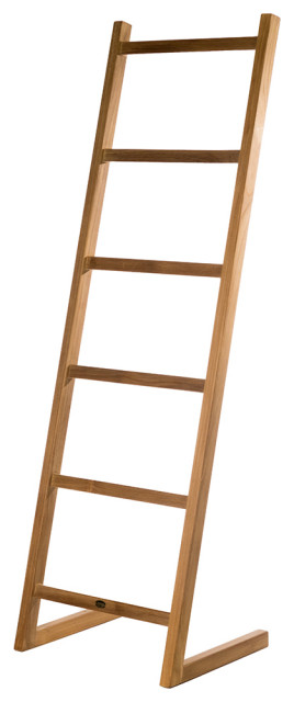 Teak Self-standing Towel Ladder 71" (180 cm) with 6 bars - Transitional ...