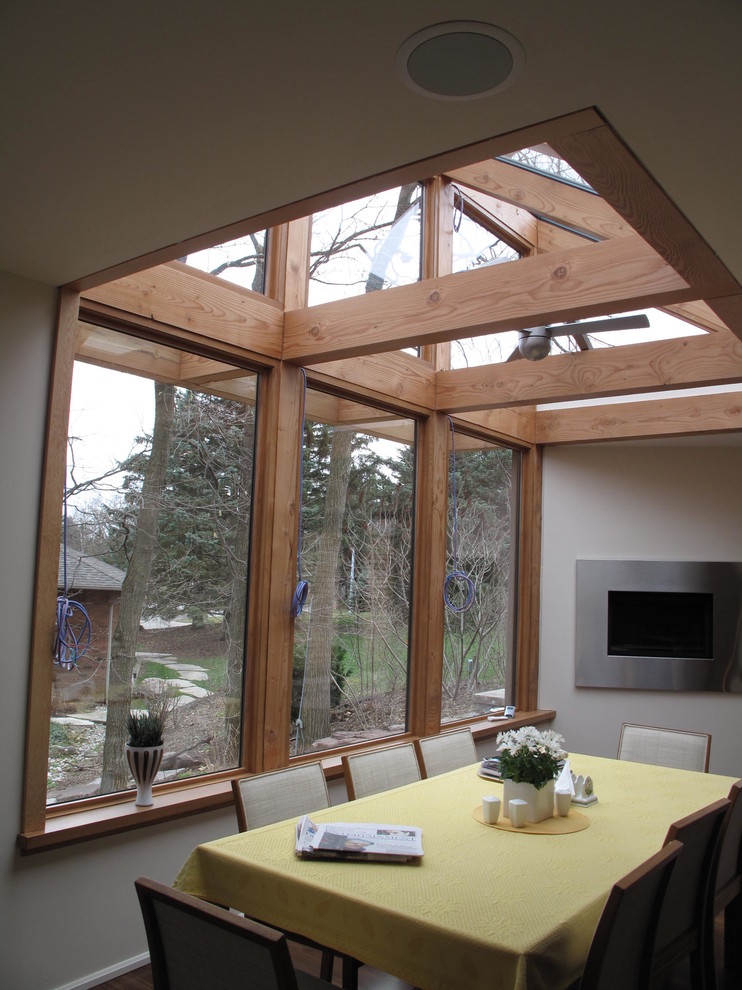 Timber Frame Solarium / Kitchen - Modern - Toronto - by Napier Valley ...