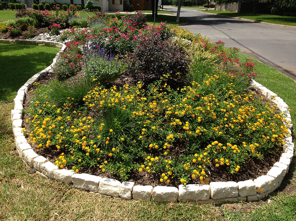Privacy Berm Landscape Bed - Traditional - Landscape - Dallas - by ...